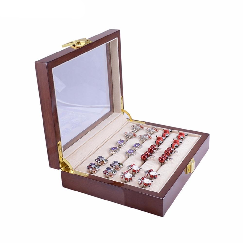 Painted Wooden & Glass Cufflink Collection Display Box – Innovato Store