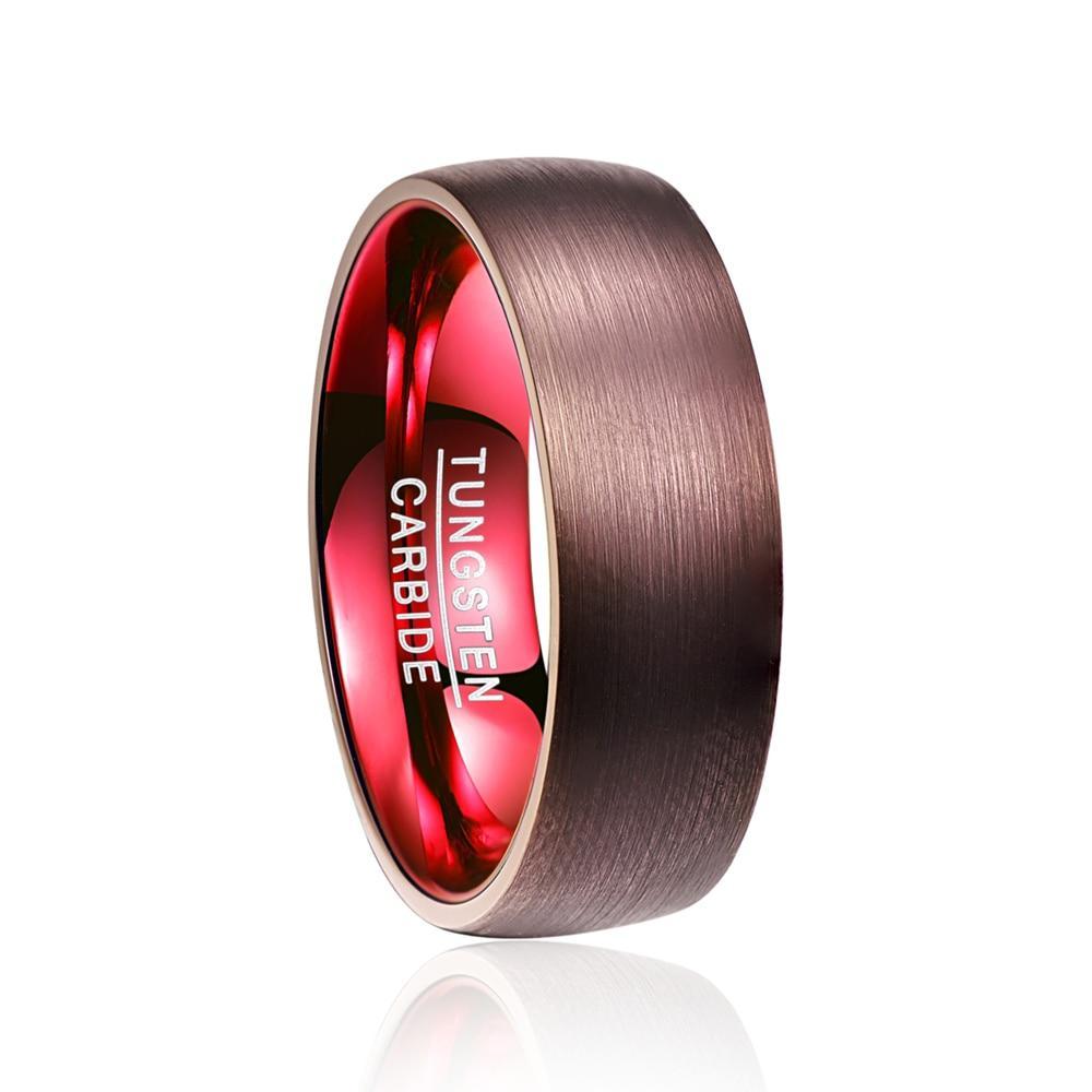 3-shades of Red Tungsten Carbide Ring – Innovato Store